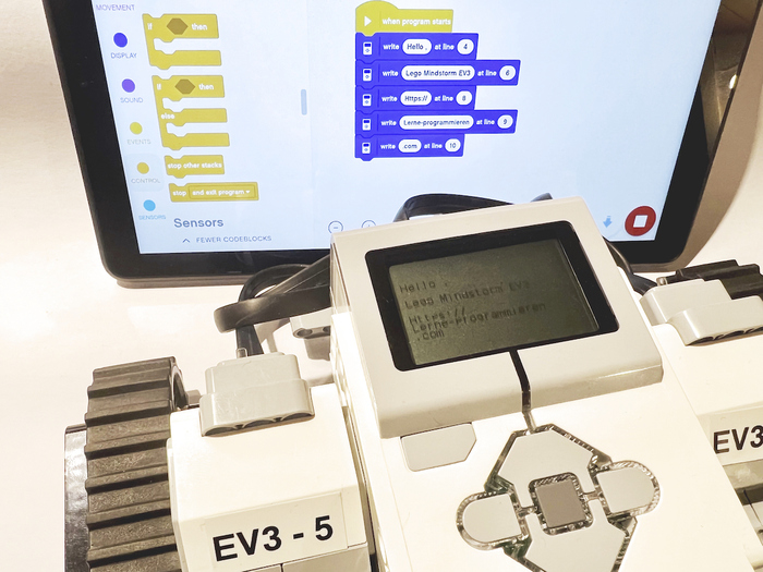 Learn programming with Lego Mindstorms EV3